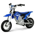 Hyper Brand 350 Electric Dirt Bike for Teens, 24 Volt, Blue, 14 mph Max ...