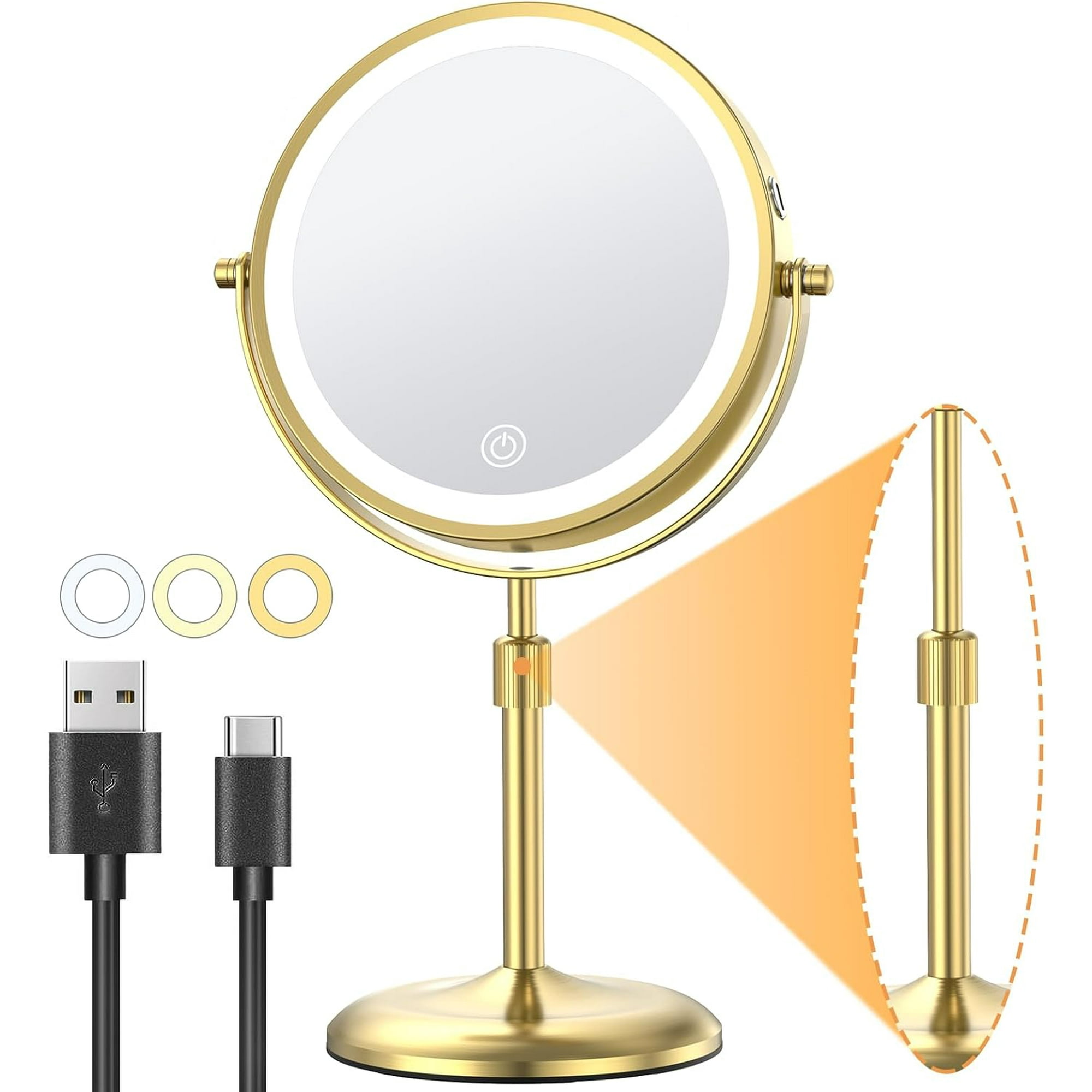 Click here for Wangbasdasd 7 Lighted Makeup Mirror With Magnifica... prices