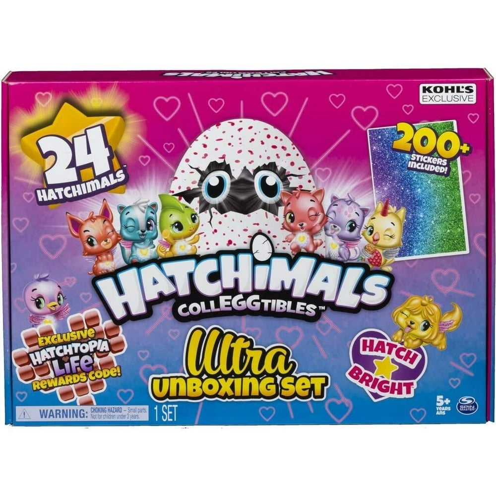 HATCHIMALS COLLEGGTIBLES Ultra Unboxing 24 pc Set - Walmart.com ...