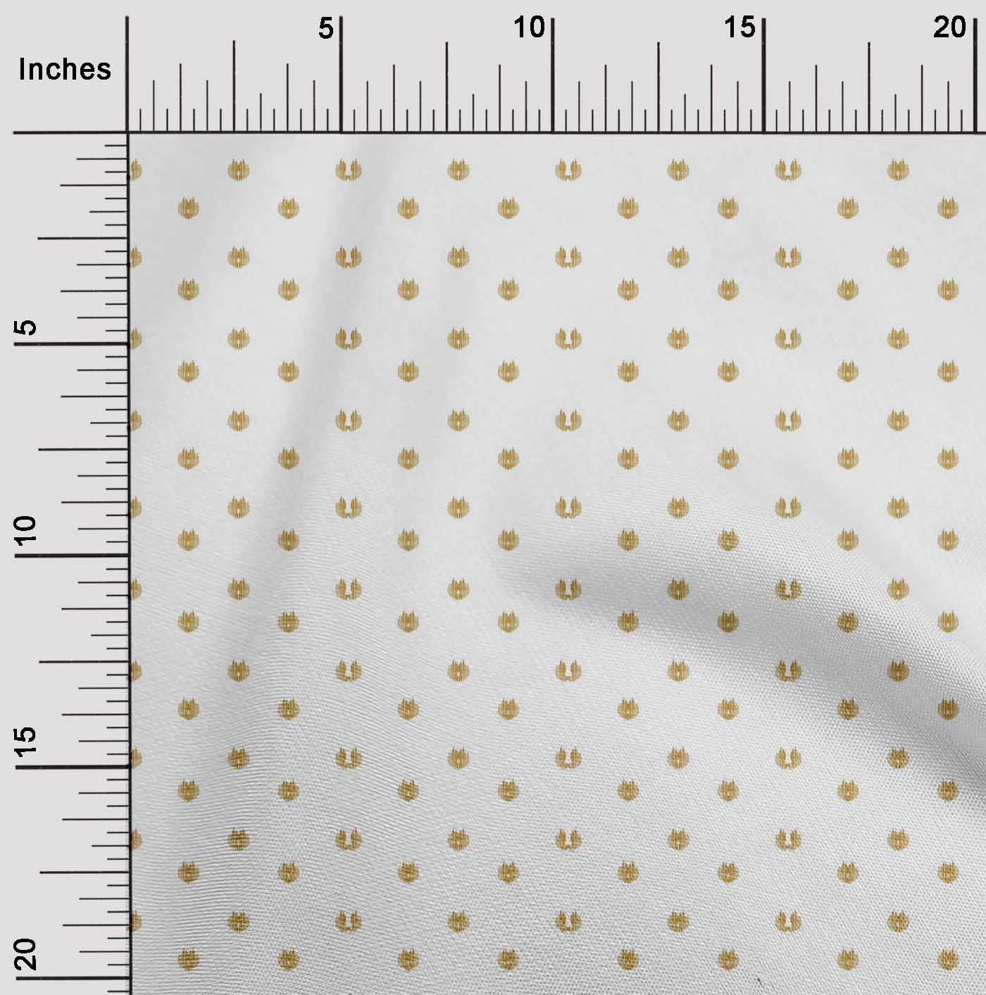 oneOone Cotton Silk Fabric Small Motif Ikat Print Fabric By Yard 42 ...