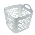 Mainstays Flexible Plastic Laundry Basket, Soft Silver, 6 Pack ...