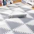 32pcs Interlocking Carpet Tiles,Triangle Puzzle Mat,EVA Foam Floor ...