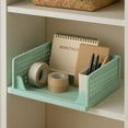 Green Stackable Wardrobe Storage Basket Foldable Wardrobe Organizer ...