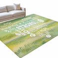 Area Rug 3x5ft, Inspiration Quotes Heart Shaped Washable Rugs for ...