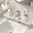 EDHITNR Sink Shelf Above The Sink No Installation Faucet Wrap Organizer ...