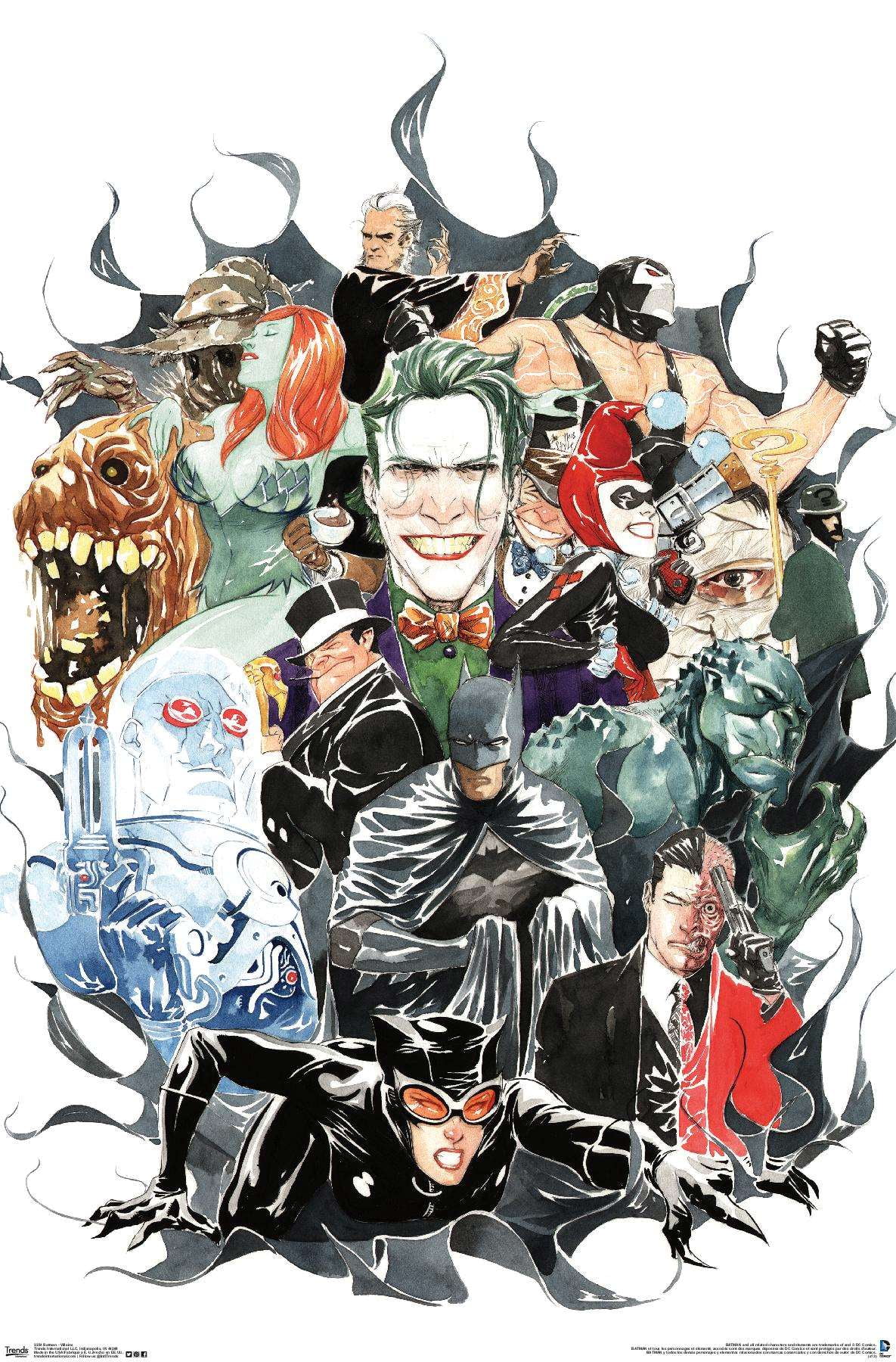 DC Comics - Batman - Villains Wall Poster, 14.725" x 22.375" - Walmart.com