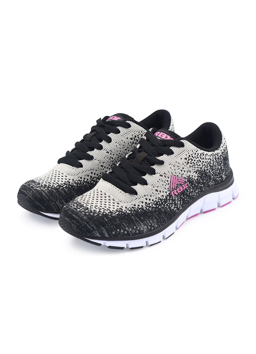 RBX Active Women's Lightweight Knit Lace Up Treaded Running Shoe ...