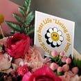 3drose, Flower with Text of Living My Best Life, 6 Greeting Cards with ...