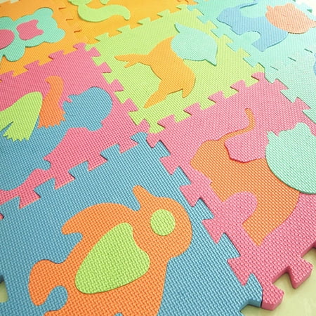 relayinert 10pcs Cartoon Animals EVA Children Foam Pad Baby Crawling ...