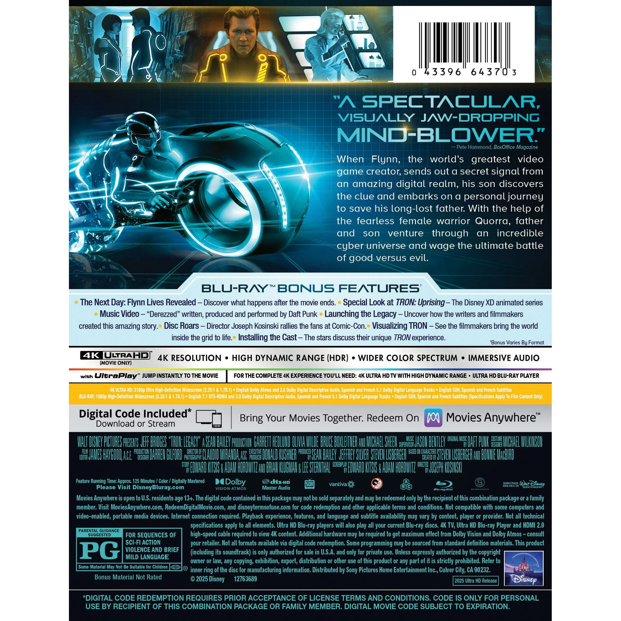 Tron: Legacy 4K UHD Atmos (2010) - Page 31 - Blu-ray Forum