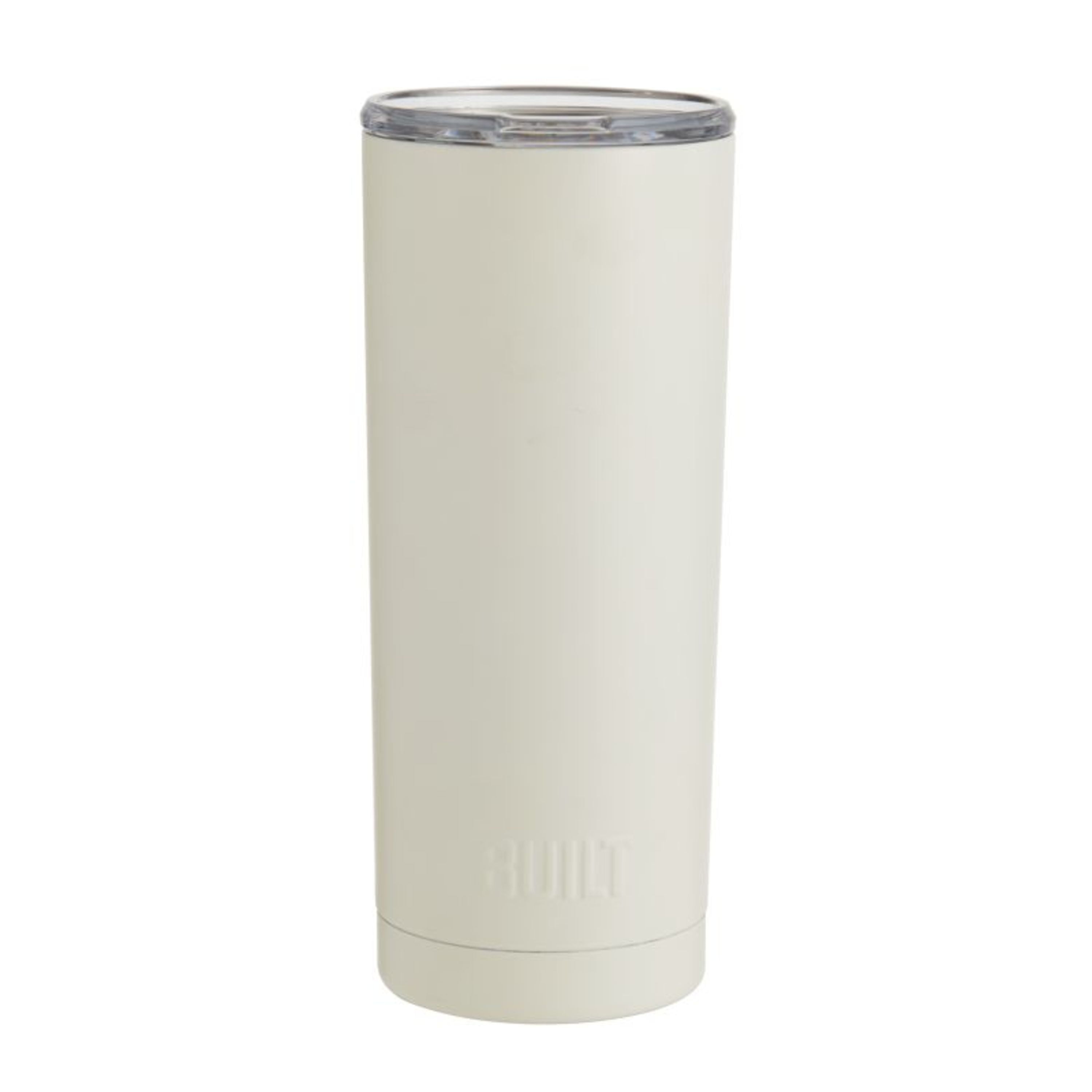 Built 20 Ounce Double Wall Stainless Steel Tumbler In Matte Crisp White