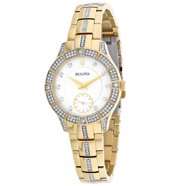 Bulova Women's Dress Two Tone Stainless Steel Watch 98M105 - Walmart.com