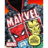 Marvel Boys Puffer Jacket - Reversible Spider-Man Sherpa Fleece (2T-6 ...
