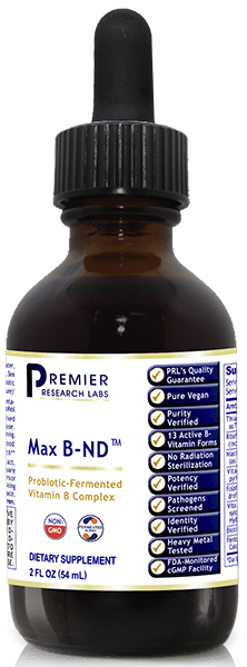 Premier Research Labs Max B-ND - Probiotic Fermented Vitamin B Complex ...