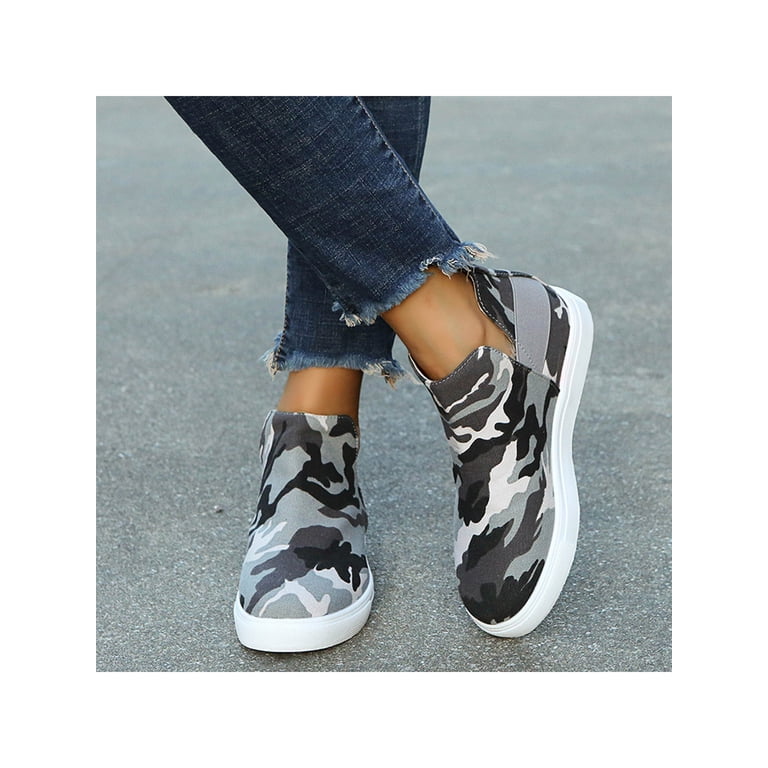 Camo Wedge Heels