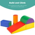 Best Choice Products 5-Piece Kids Climb & Crawl Soft Foam Block Playset Structures for Child ...