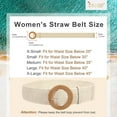 Straw Woven Elastic Stretch Belts Women, Wide Boho Braided Dress Belts ...