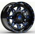 Fuel Lethal Blue 14" Wheels 32" Intimidator Tires Polaris RZR XP 1000 ...