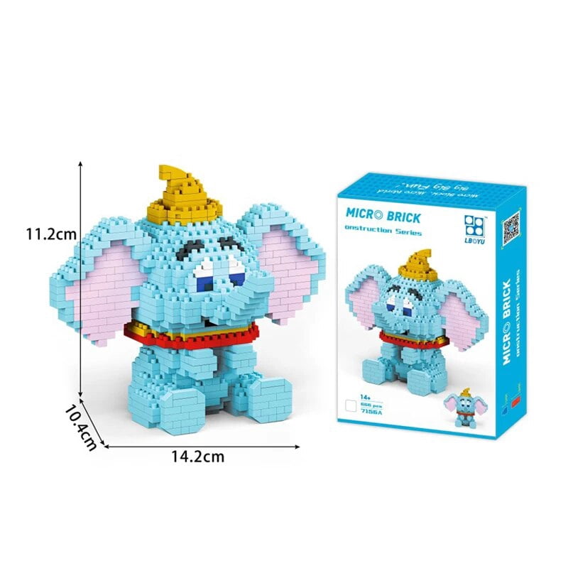 Micro bloques de construcción de dibujos animados de Disney, figuras de ...