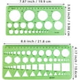 Circle Templates Geometric Drawings Drafting Stencils Measuring Tools ...