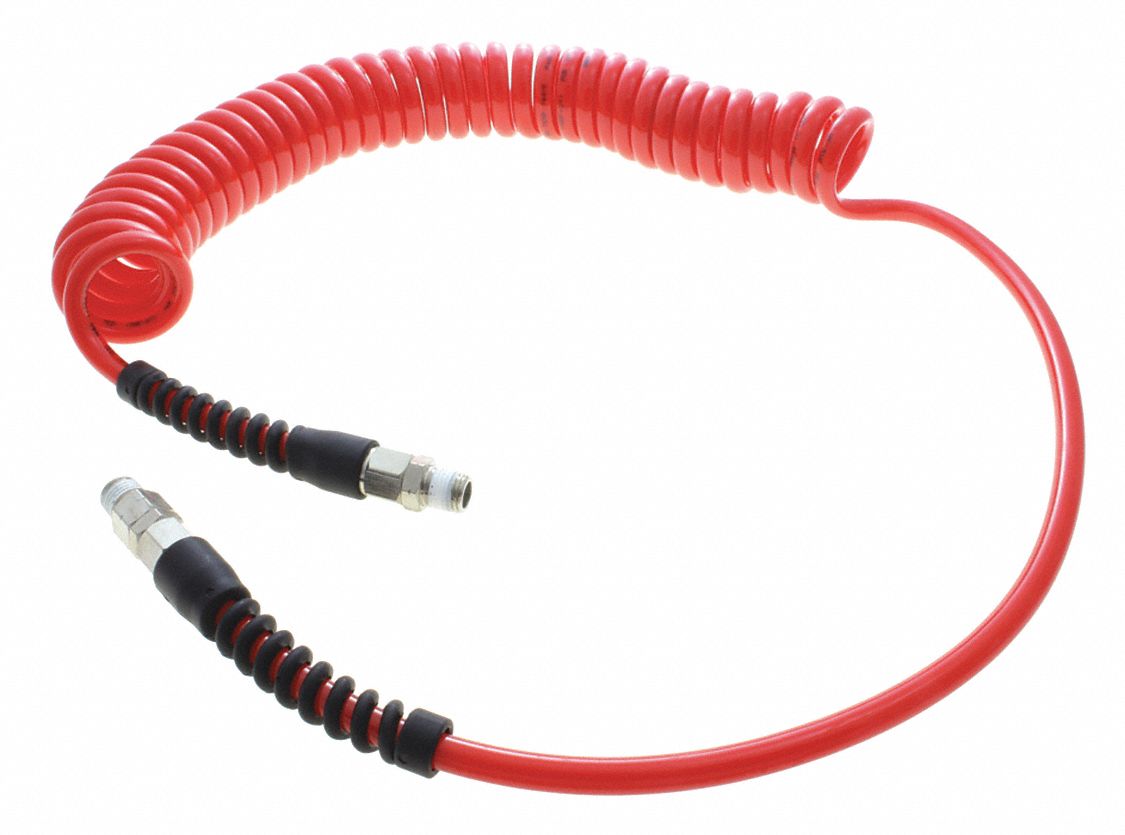 Atp Coiled Air Hose Assembly,3/8" ID x 8 ft. TT-38-10-R-RS3 - Walmart.com