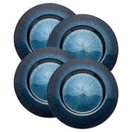Dusty Blue Plastic Charger 6Pc - Party Supplies - 6 Pieces - Walmart.com