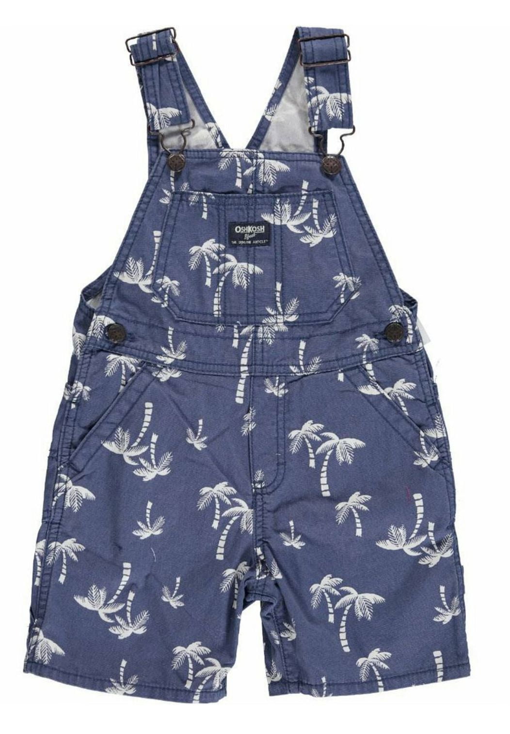 OshKosh B'gosh Baby Boys' Palmtree Canvas Shortalls - Walmart.com