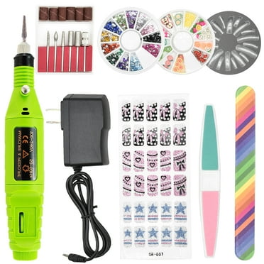 TekDeals Nail File Drill Kit Electric Manicure Pedicure Acrylic ...