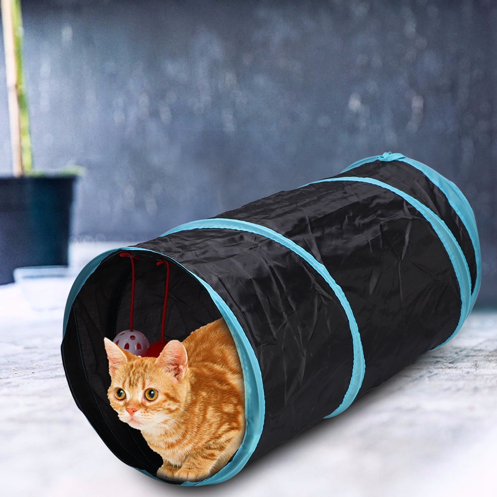 Click here for Viferr Pet Cat Tunnel Toy collapsible Polyester Pe... prices