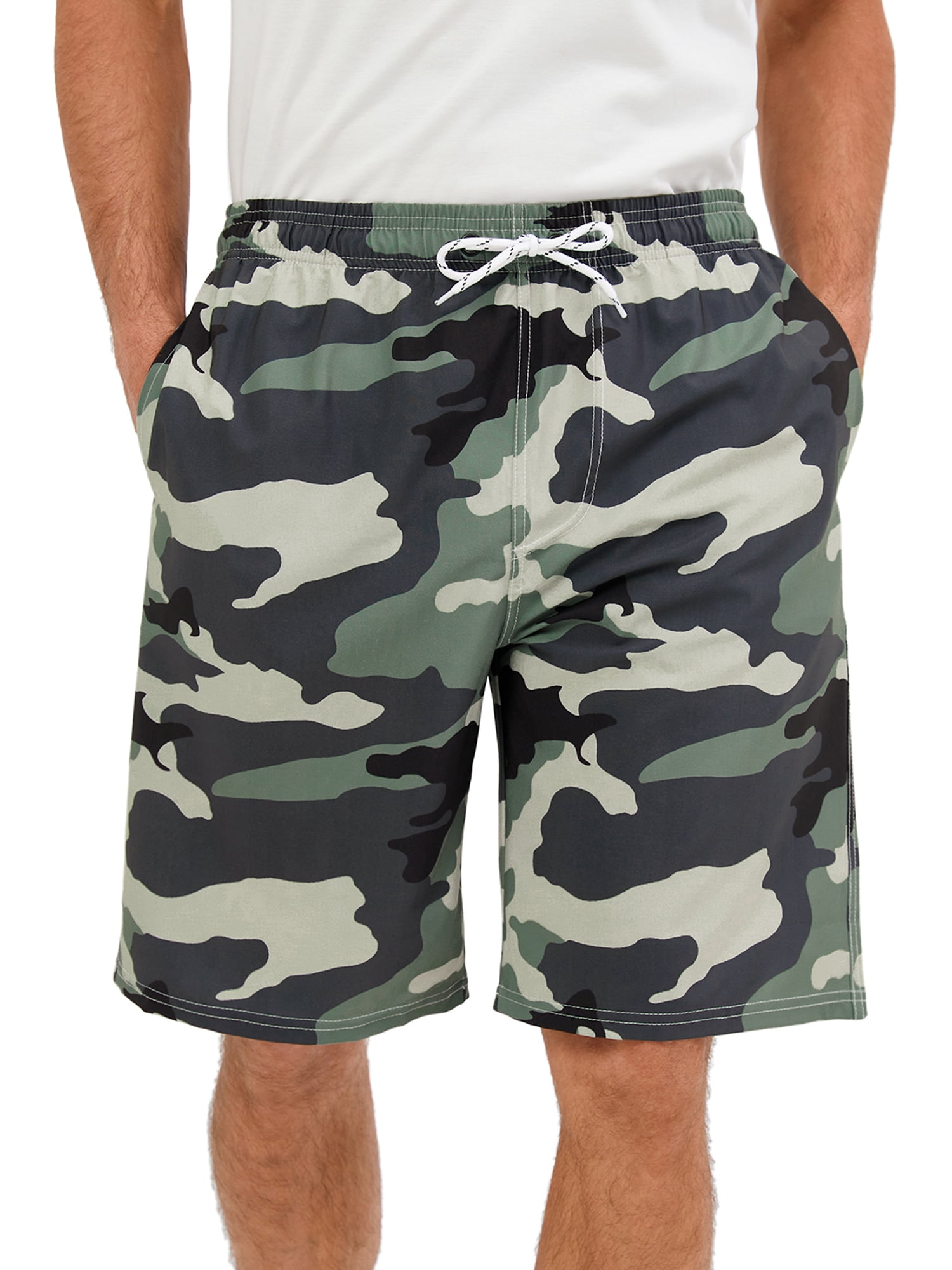DODOING Men's Swim Trunks Beach Shorts Quick Dry Beach Board Shorts ...