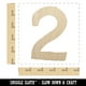 Number 2 Two Cute Typewriter Font Wood Shape Unfinished Piece Cutout ...