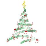 Musical Christmas Tree Wall Decal by Wallmonkeys Peel and Stick Graphic ...