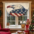 RKSupls Eagle Head Flag Vintage Worn Patriotic Half Round American Flag ...