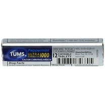 TUMS Ultra Strength 1000 Chewable Antacid Tablets, Peppermint, 12 Pack ...