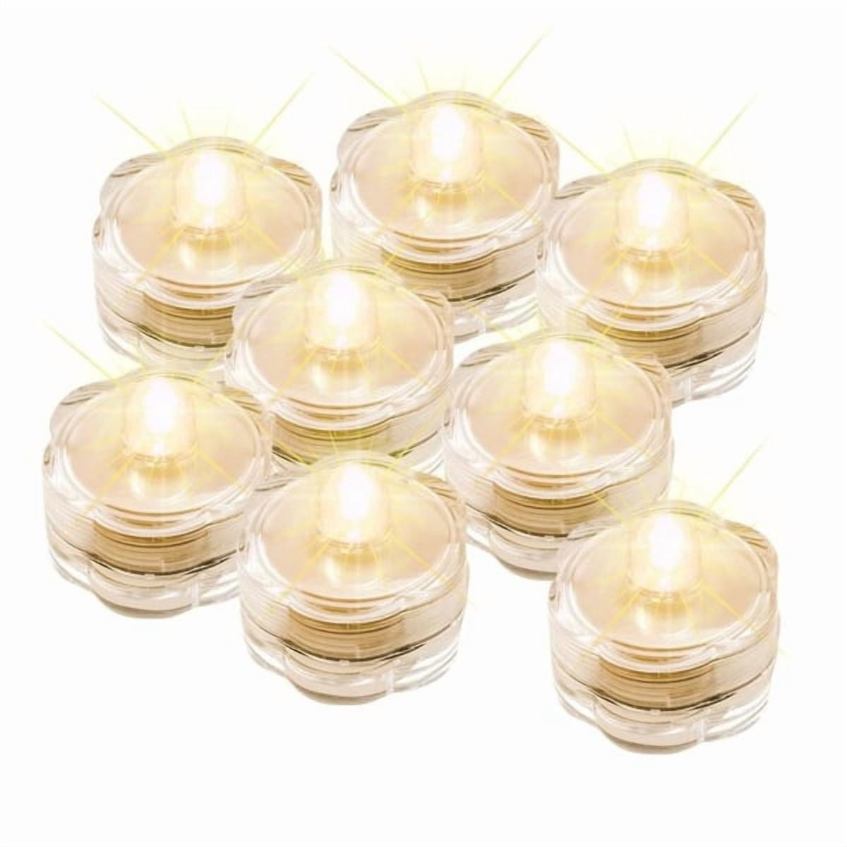 12 LED Tea Lights with Timer, Electric Flickering Battery Operated ...