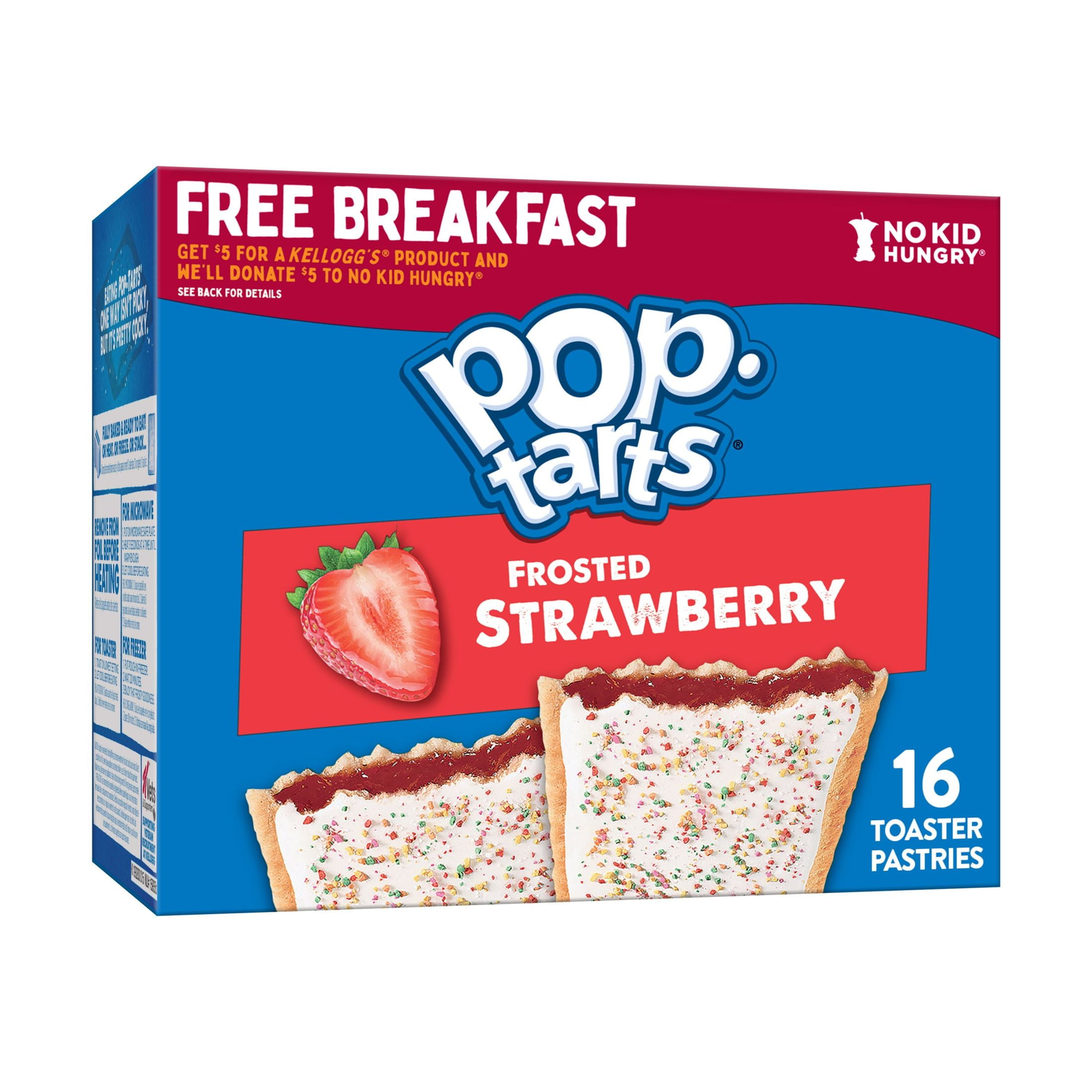 Pop Tarts Frosted Strawberry Breakfast Toaster Pastries 27 Oz 16 Count