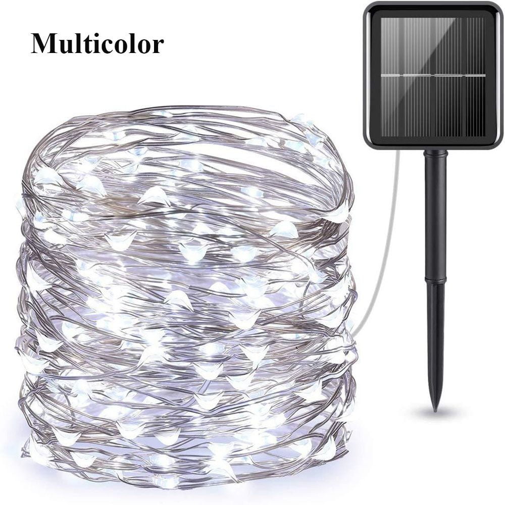 8 Colors 5m 50LED LED Copper Wire Copper Wire Light LED Solar String ...