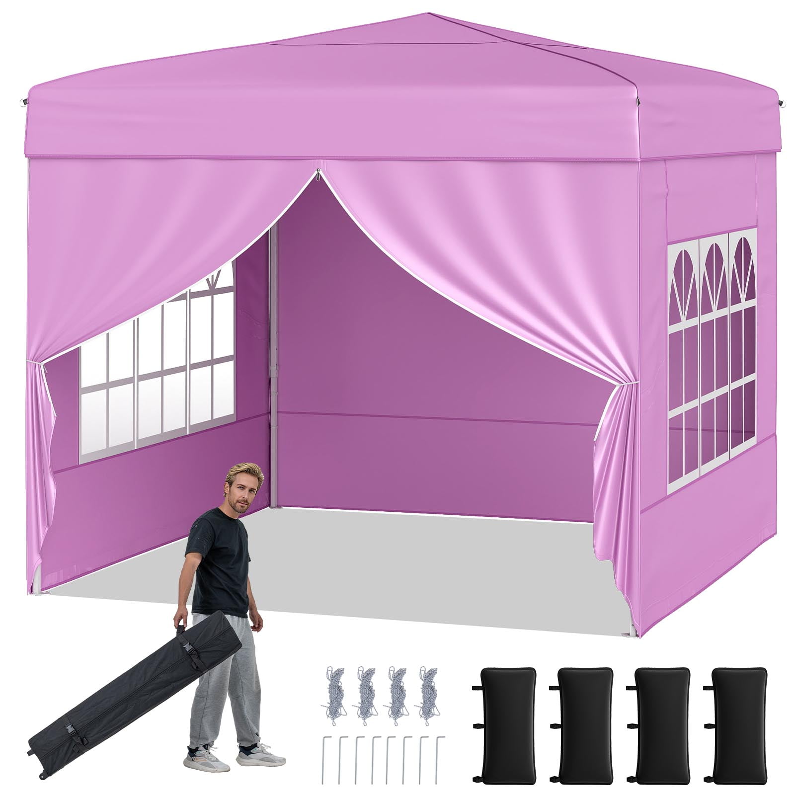 Click here for Gymax 10 X 10 Ft Pop Up Canopy Tent W/ 4 Sidewalls... prices