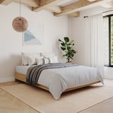 Nexera Full Size Platform Wood Bed Frame, Natural Maple - Walmart.com
