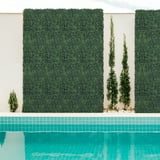 Grass Wall Panel, 24"x16" Artificial Boxwood Panel Faux Grass Decor, 12 ...