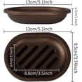 2 Pcs Soap Dish for Shower, Double Layer Draining Soap Box with Drip ...