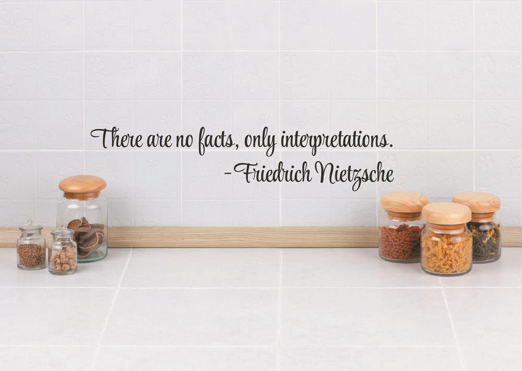 Wall Sticker Decal : There are no facts, only interpretations ...