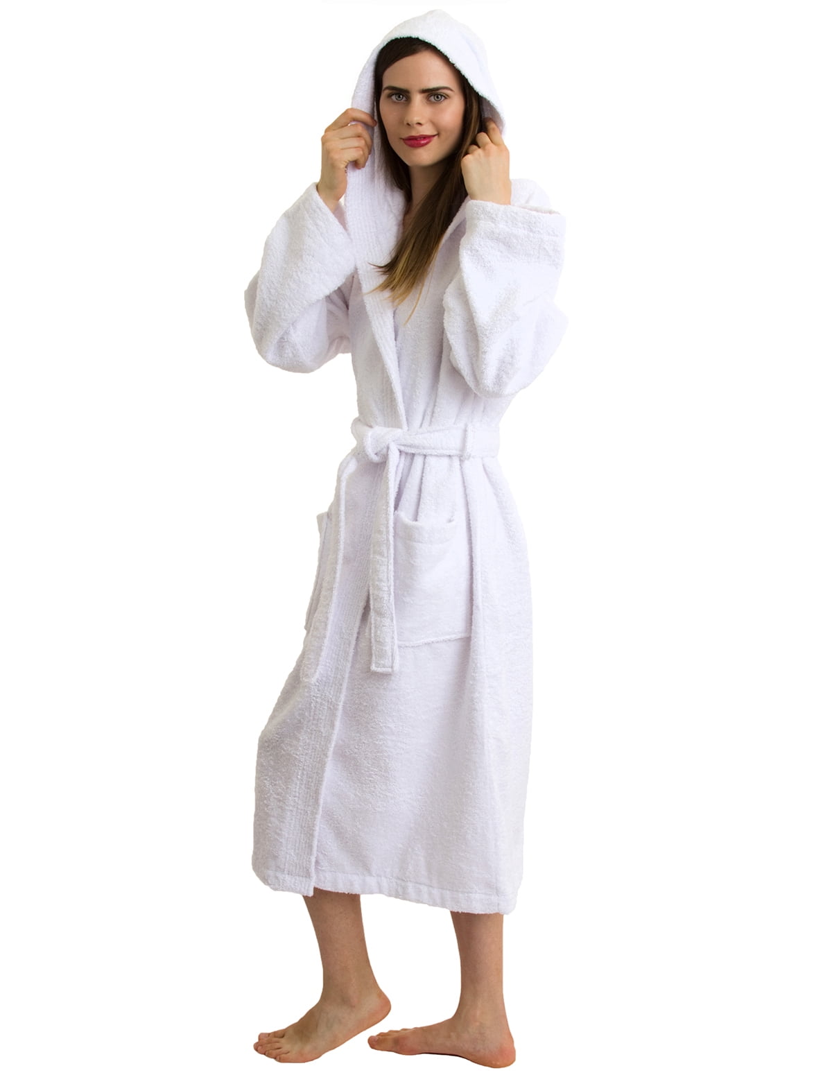 TowelSelections Women's Hooded Robe Turkish Cotton Soft Luxury Bathrobe ...