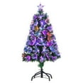 6 ft. Pre Lit Multi Color Changing Fiber Optic Tree - Walmart.com