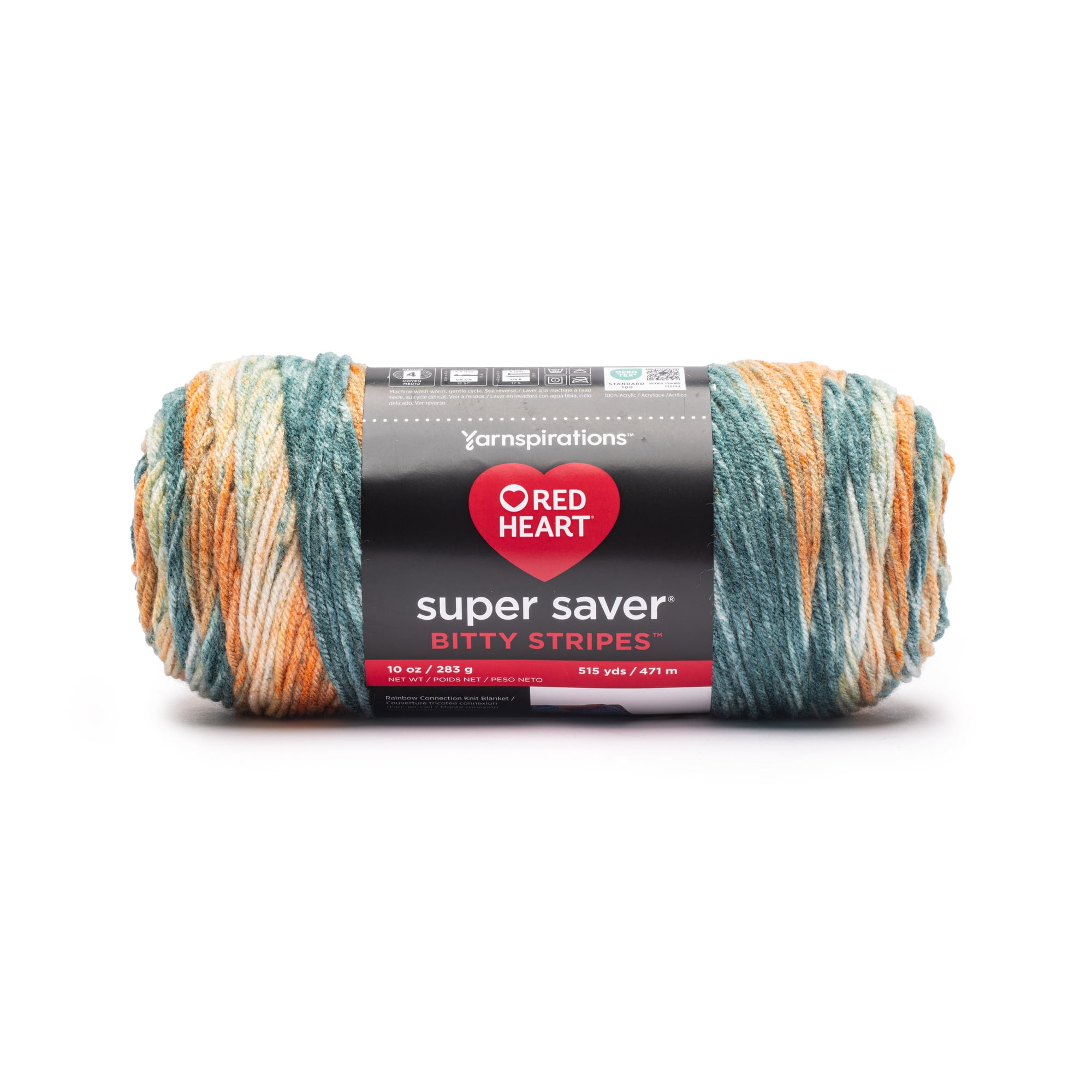 Click here for Red Heart Super Saver Bitty Stripes #4 Worsted (Me... prices