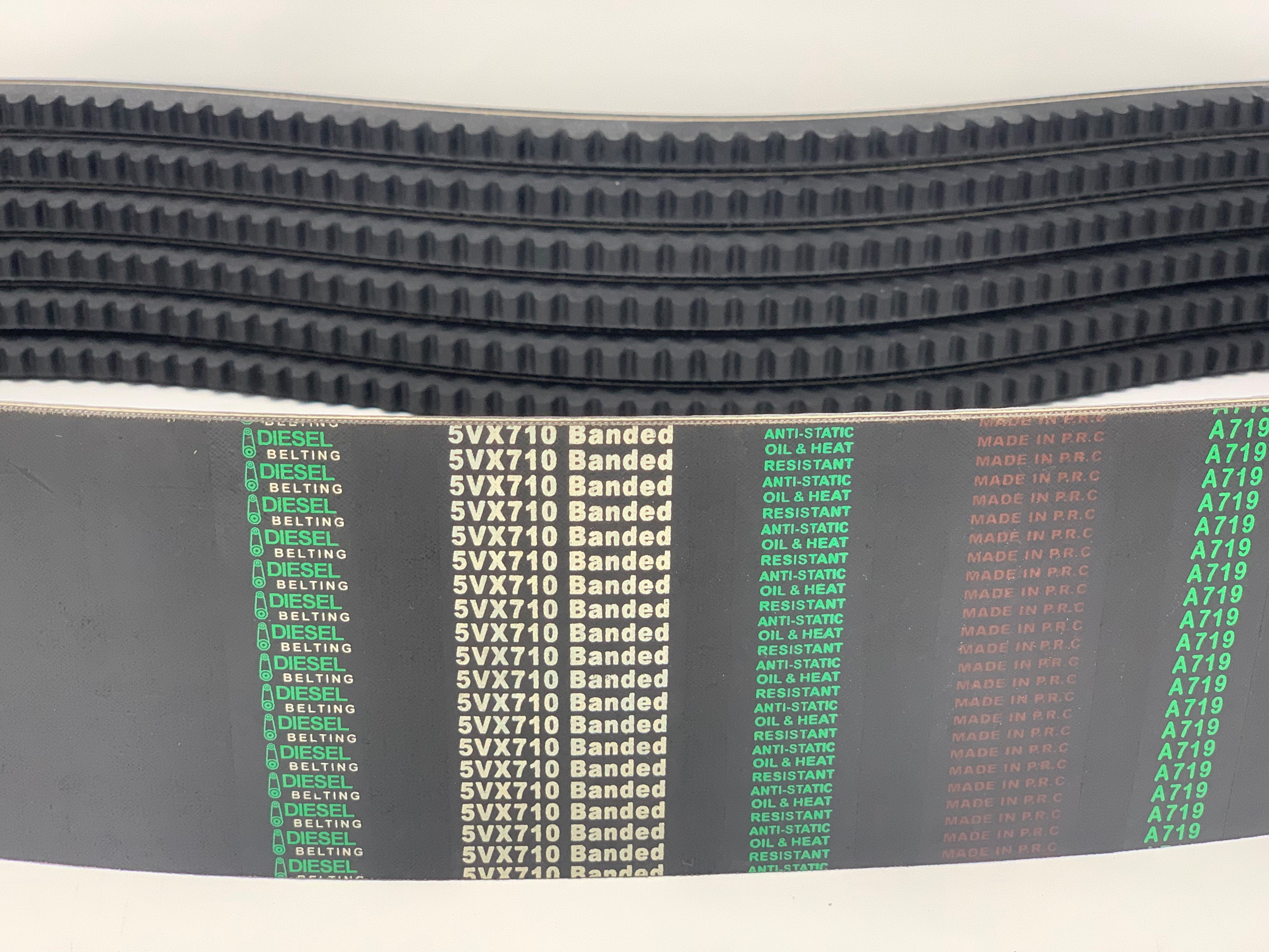 4/5VX710 Banded Cogged V-Belt 2.75 x 71in Outside Circumference ...