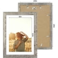 10x14 Picture Frame Set of 4 with Tempered Glass, Distressed Moss Green ...