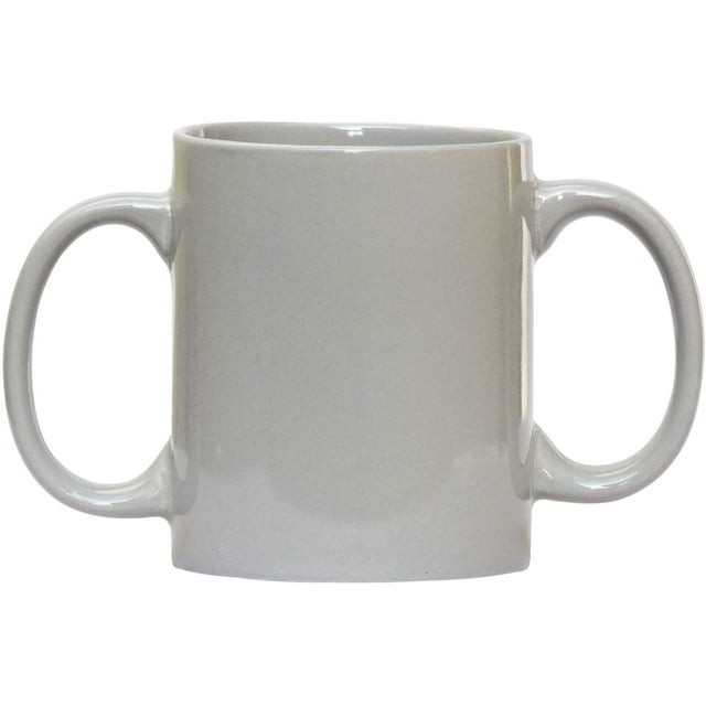 Dual Handle Mug made of Ceramic for Secure Hold | BPA-FREE Double ...