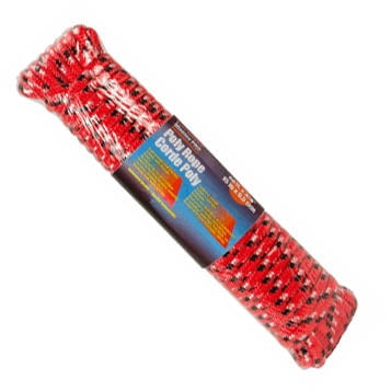 73078 - ROPE POLY TWISTED 50FTX3/8IN RED - Walmart.ca