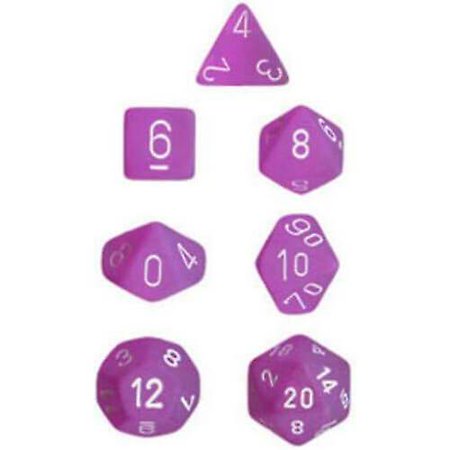 D7 Die Set Dice Frosted Poly (7 Dice)Purple/White | Walmart Canada